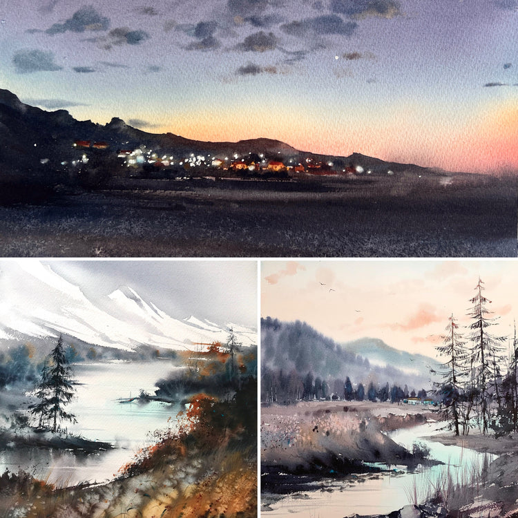 Watercolour paintings (Original) – Watercolor Art by Eugenia Gorbacheva